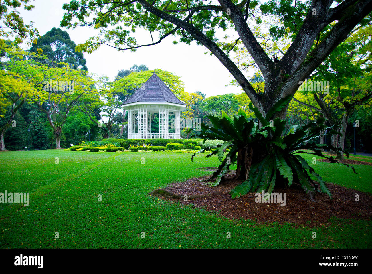 The Band Stand - Singapore Botanic Gardens Stock Photo - Alamy