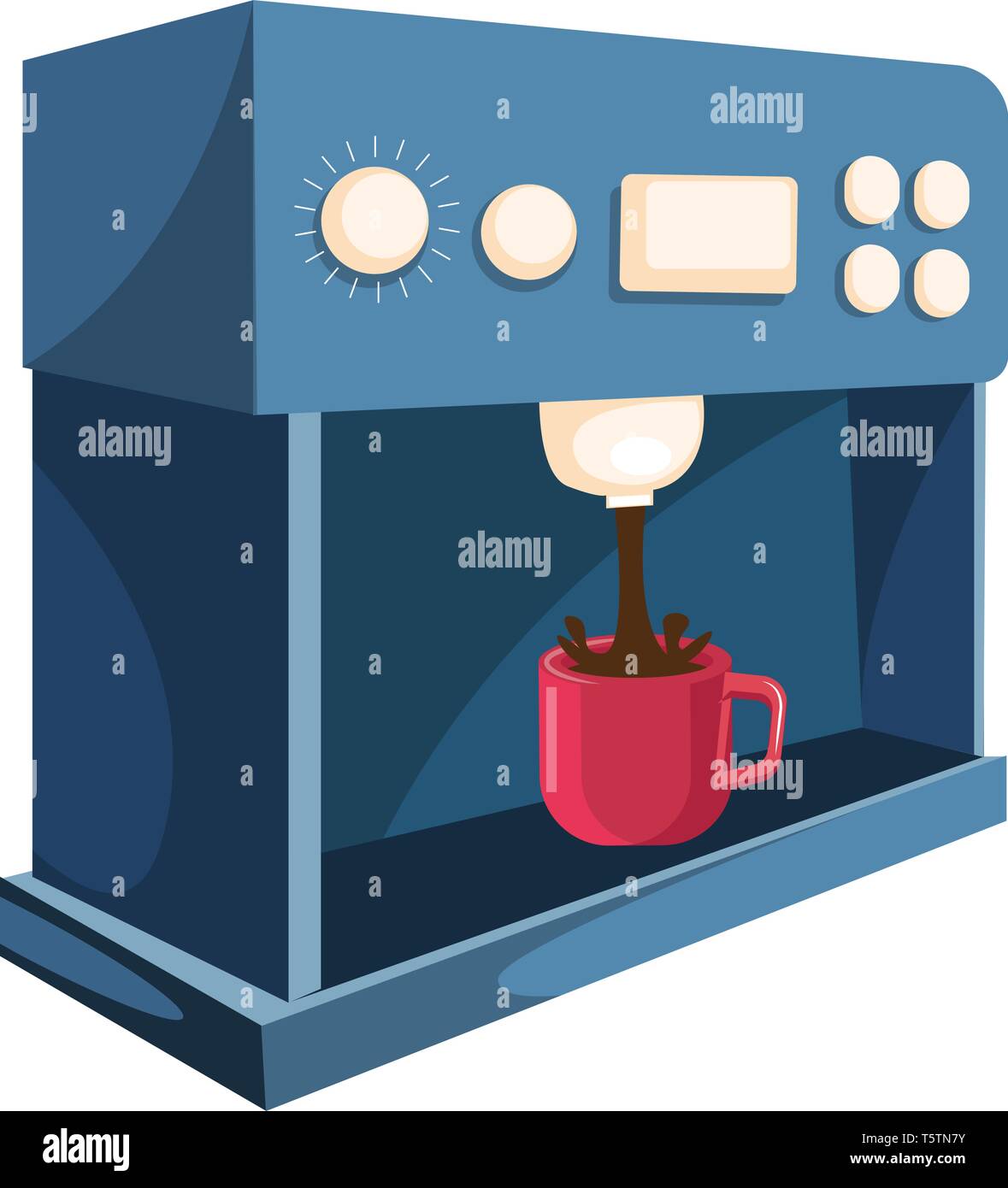 Dispensing coffee Stock Vector Images - Alamy