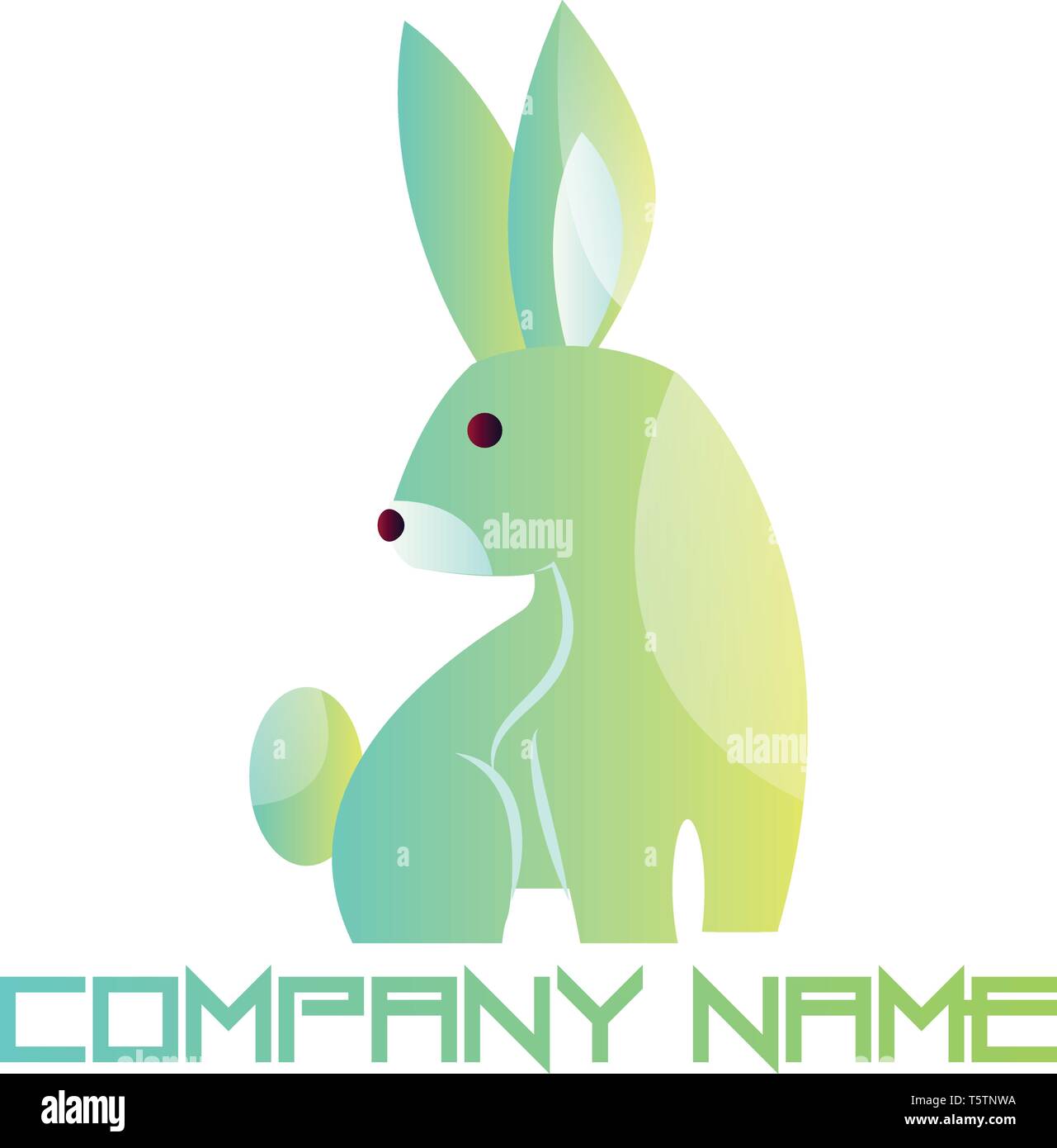 Vector rabbit design on Stock Vector Images - Alamy