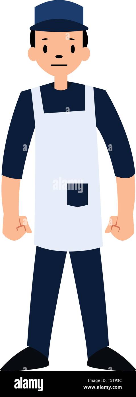 Mass supervisor character vector illustration on a white background ...