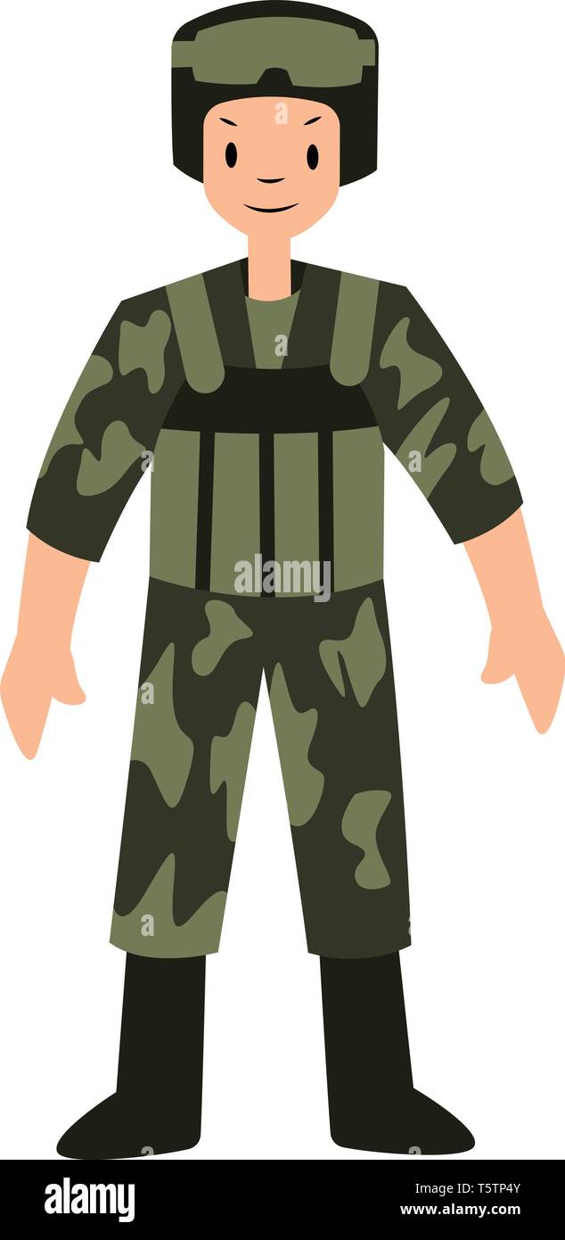 Soldier character hi-res stock photography and images - Alamy