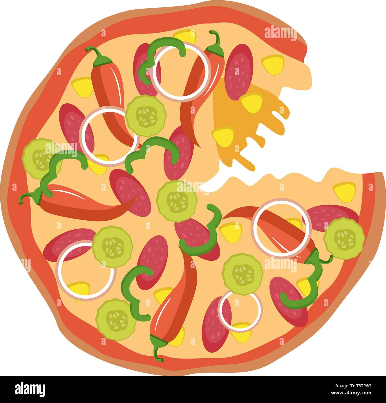 Illustration green chili on Stock Vector Images - Alamy