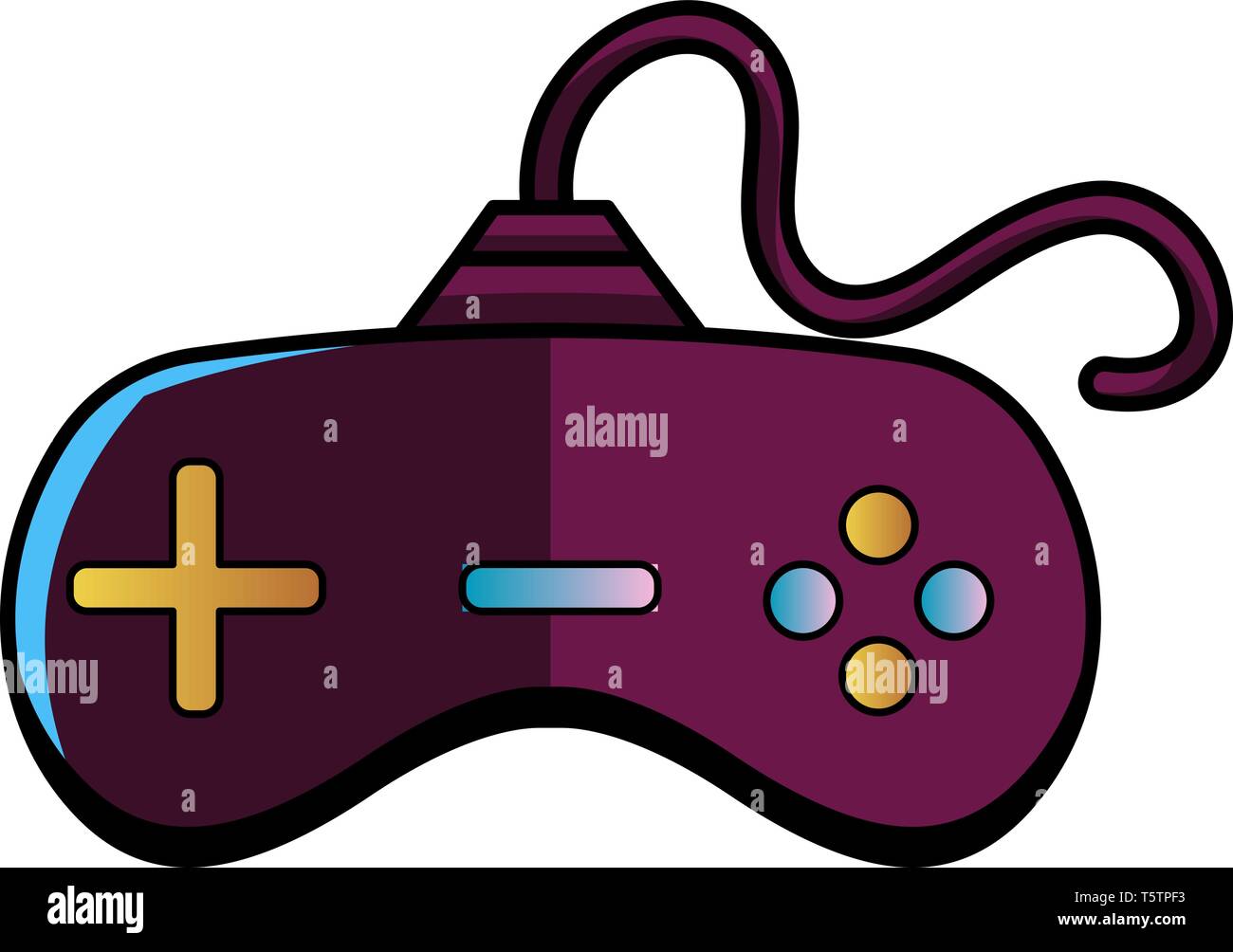 Video game joystick on Stock Vector Images - Alamy