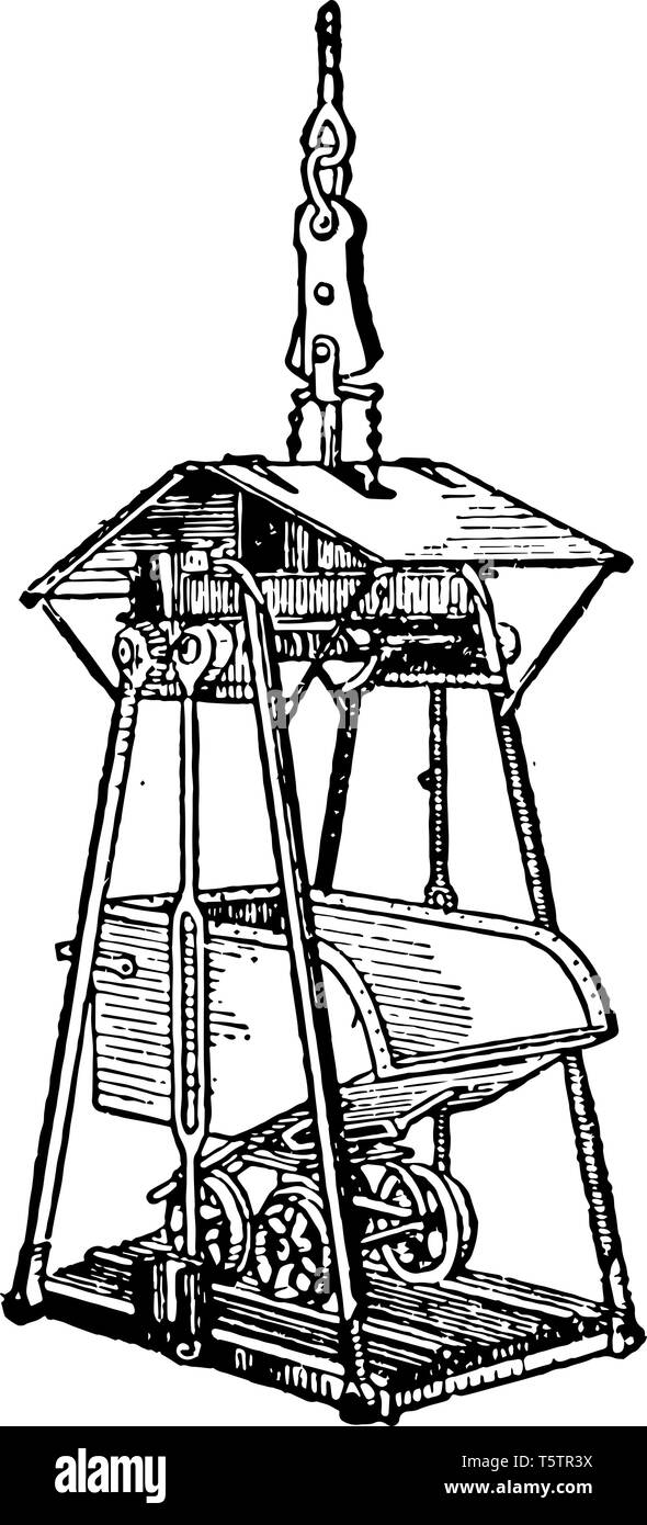 Mining cage Stock Vector Images - Alamy