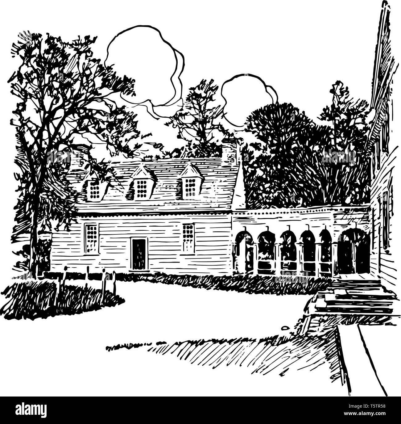 Servants hall Stock Vector Images - Alamy