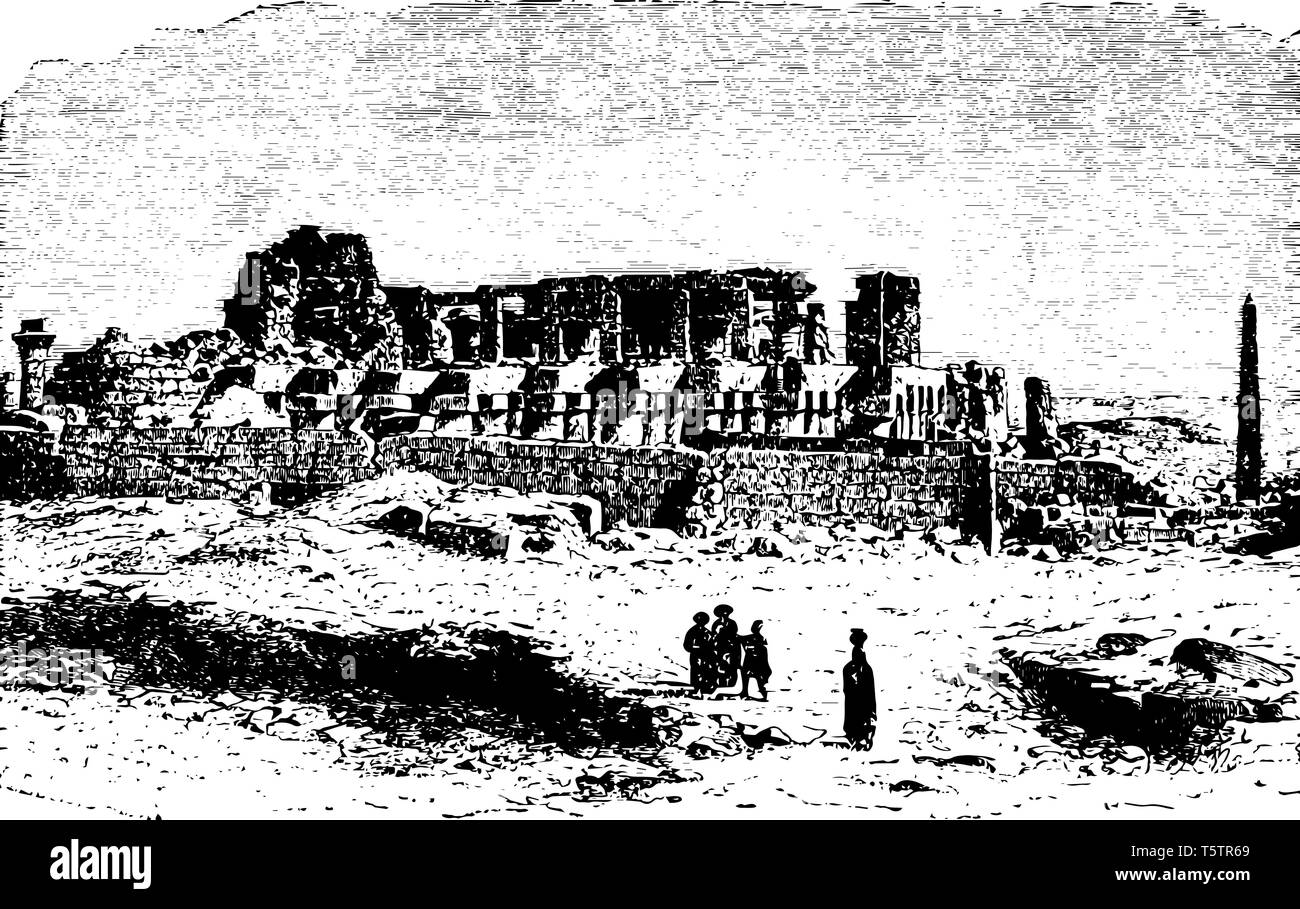 Karnak Temple Complex Ancient Egypt buildings chapels columns Egyptian ...