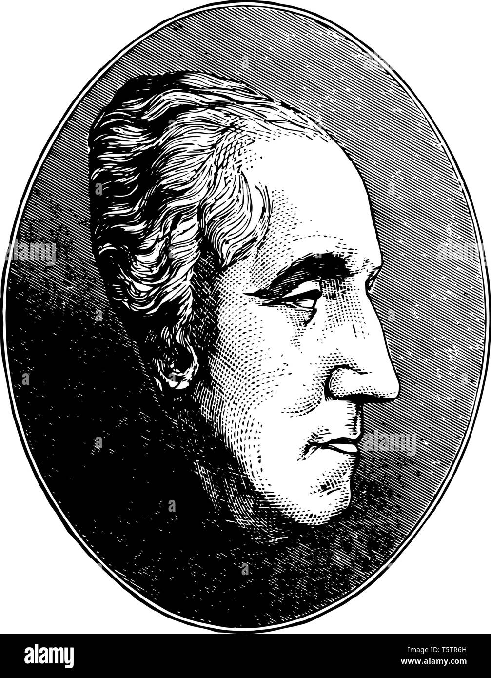 George washington life mask Black and White Stock Photos & Images - Alamy