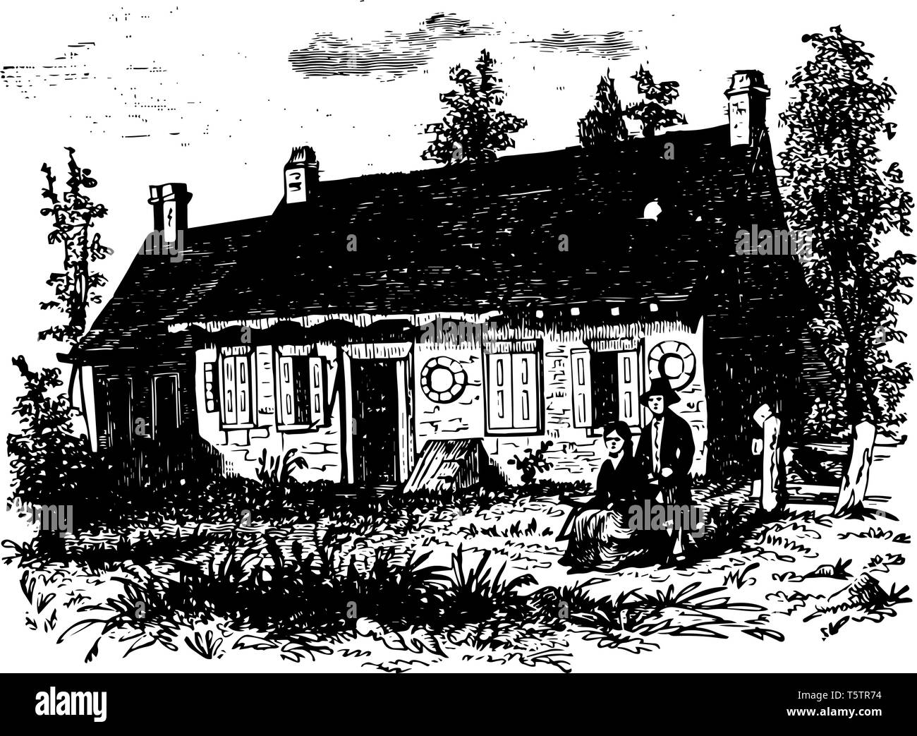 Washington established headquarters at Tappan New York vintage line ...