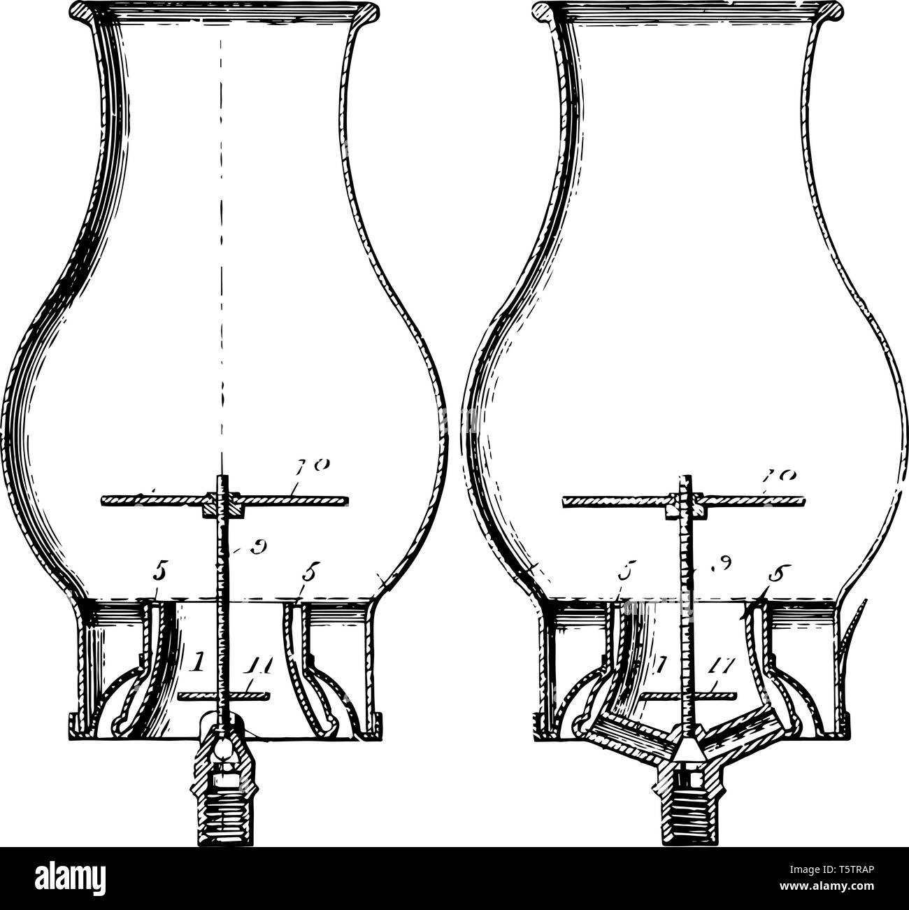 This illustration represents Gas Burner which is a device to generate a ...