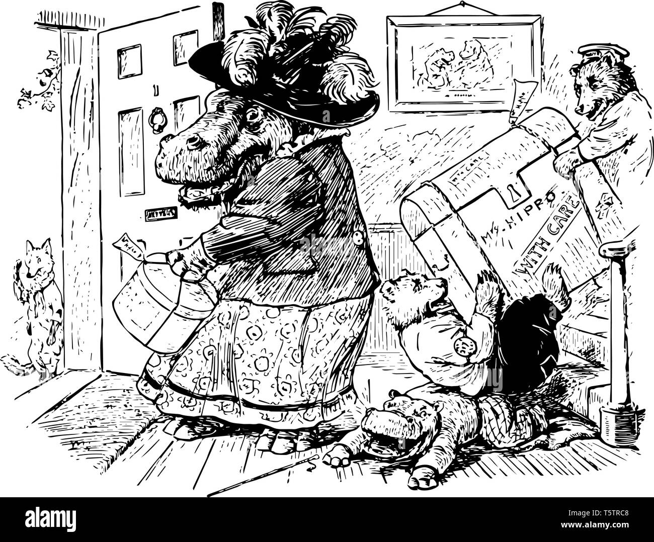 Animals going Stock Vector Images - Alamy