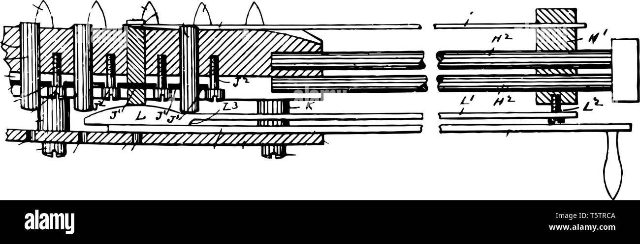 This illustration represents Machine which is used for Inserting ...