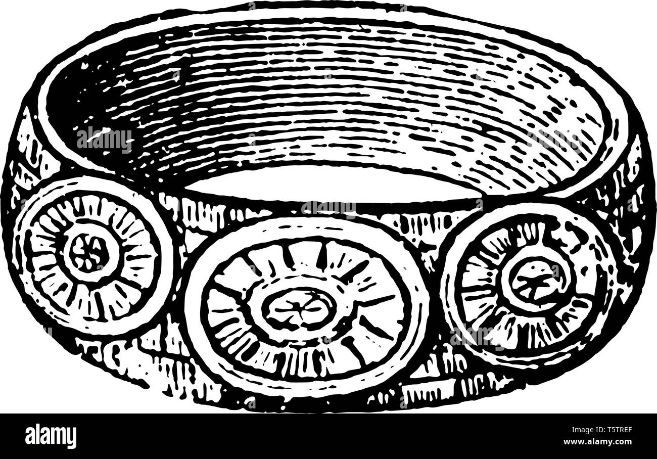 Ancient Ring is a antique Jewelry vintage line drawing or engraving ...