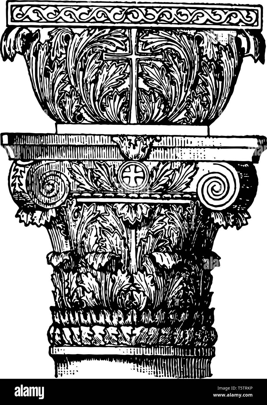 Byzantine column Stock Vector Images - Alamy