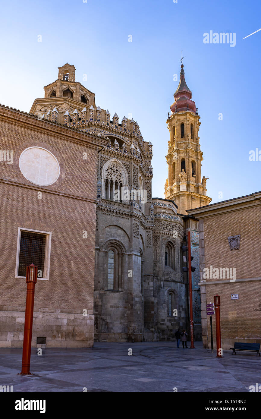 Zaragoza cathedral of san salvador hi-res stock photography and images ...