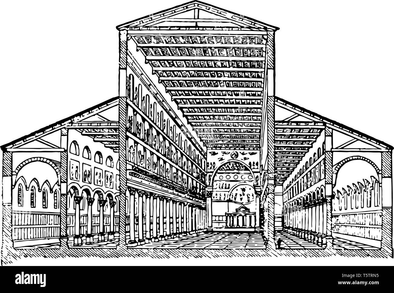 Basilica ulpia Stock Vector Images - Alamy