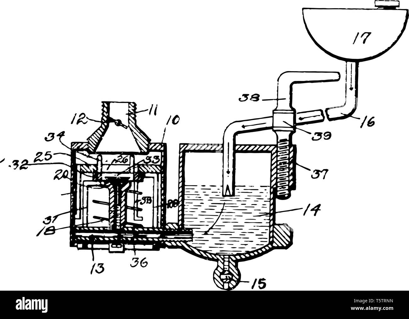 Carburetor drawing Stock Vector Images - Alamy