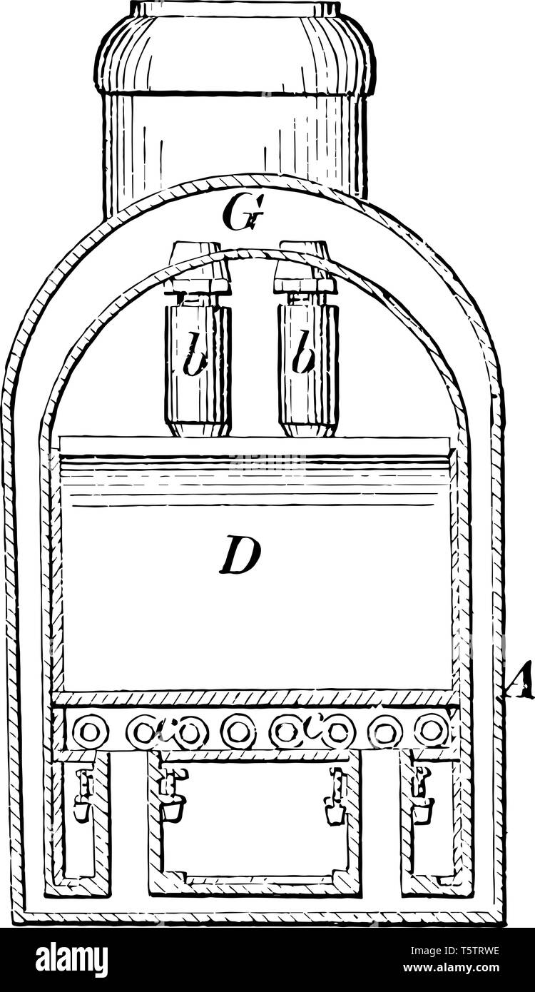 This illustration represents Steam Boiler where water is turned into ...