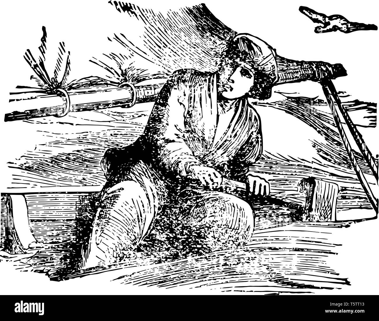 Black man seated in Stock Vector Images - Alamy