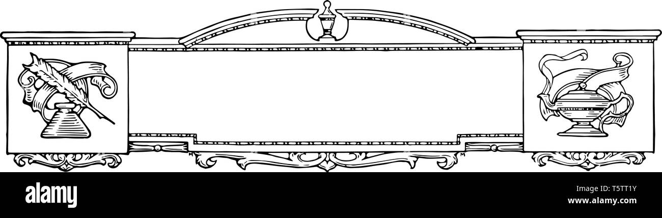 Vintage quill Stock Vector Images - Alamy