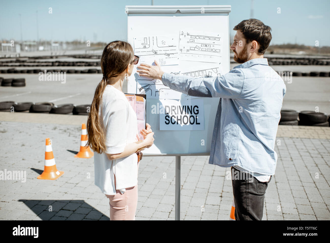 Automobile traffic training road hi-res stock photography and images ...