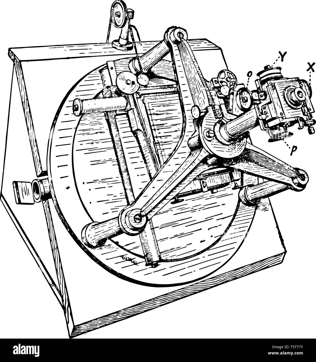 This illustration represents Gill Measuring Machine for Micrometer ...