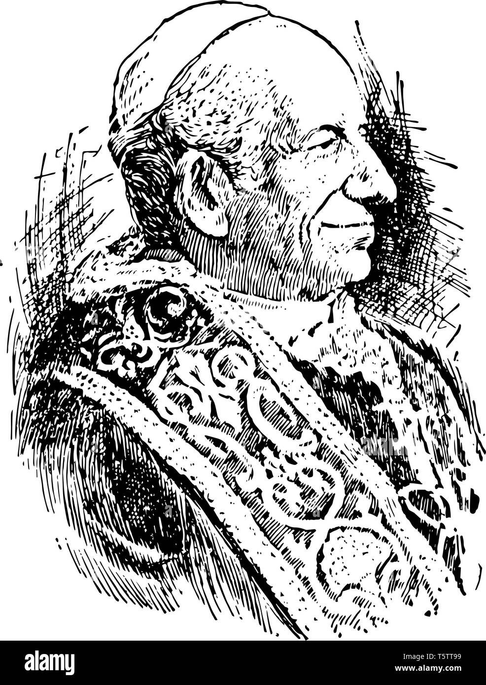 Pope leo xiii Stock Vector Images - Alamy