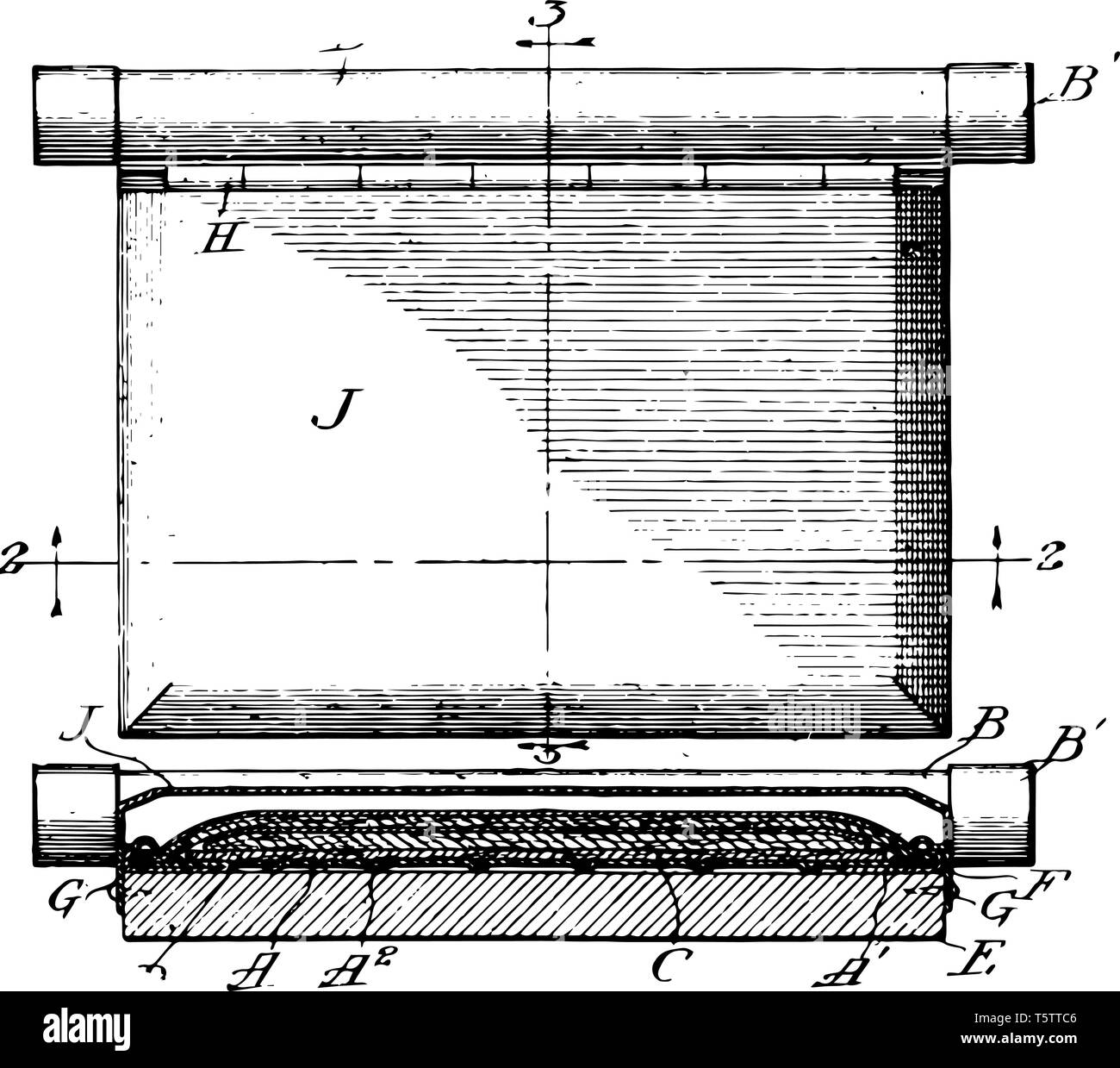 This illustration represents Stamp Pad which is used for inking rubber ...