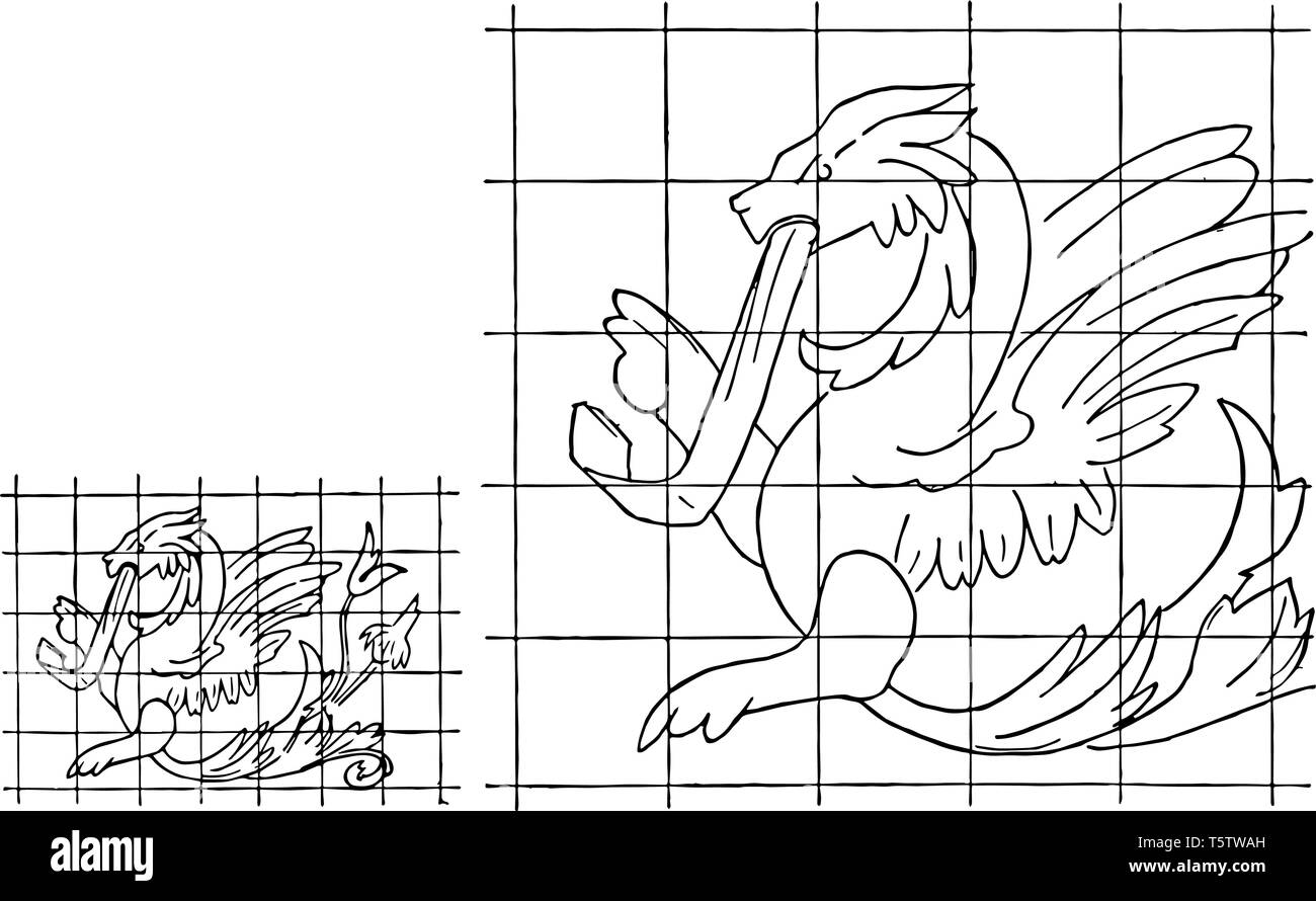 Enlargement of Image by Squares is the proportion method to resize the ...