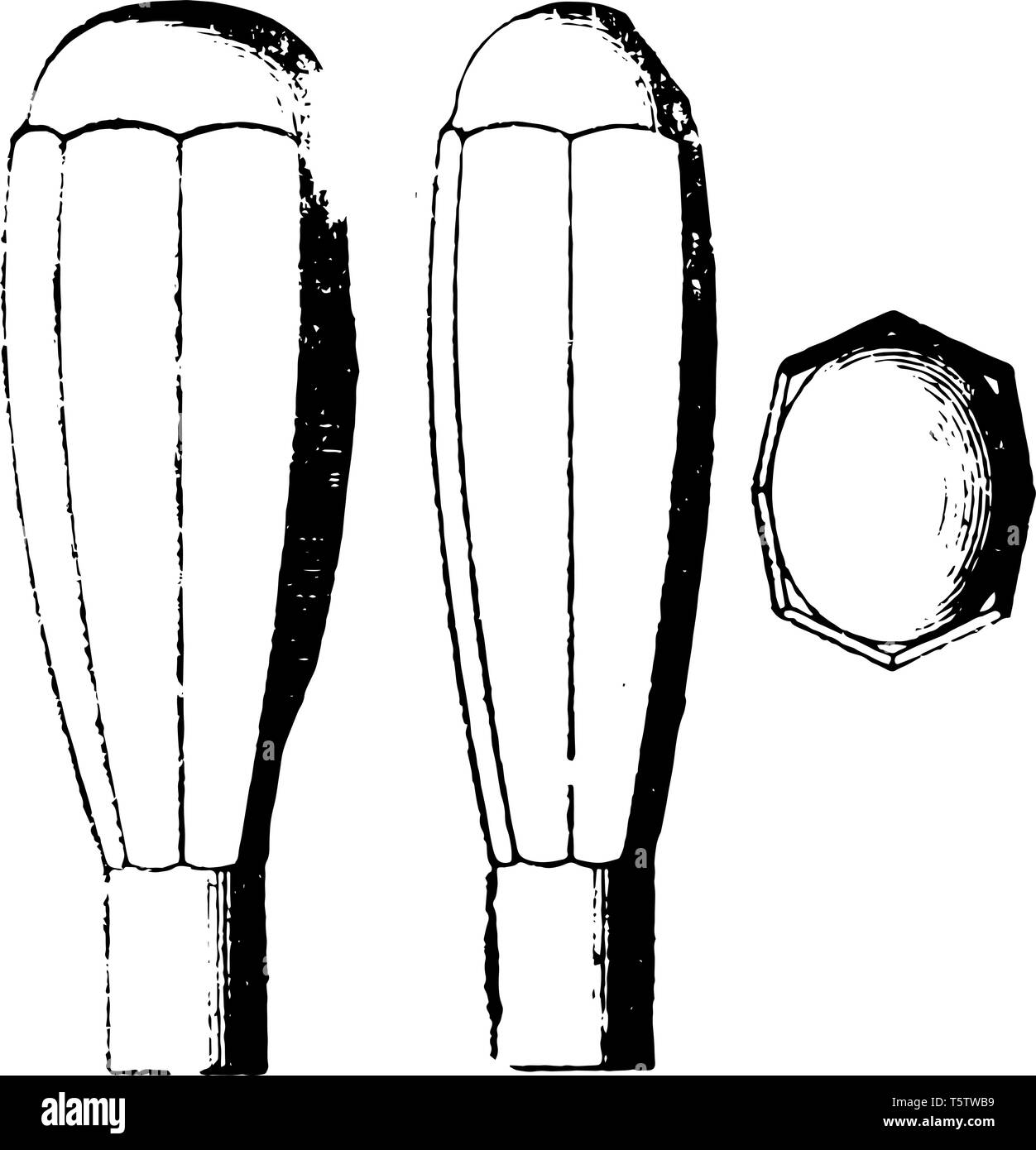 This illustration represents Tool Handle which is a common tool handles ...