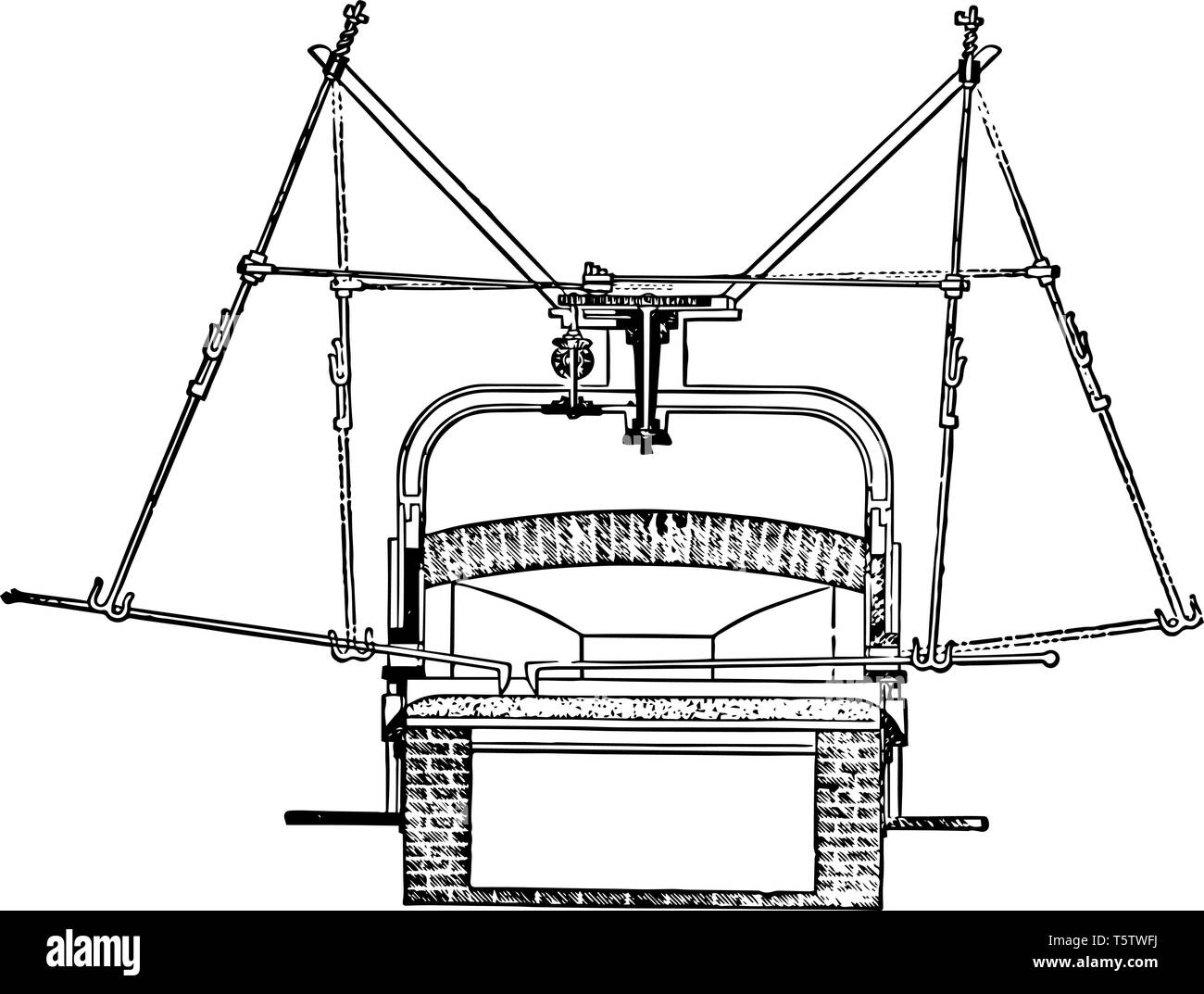 This illustration represents Mechanical function of Rabble vintage line ...