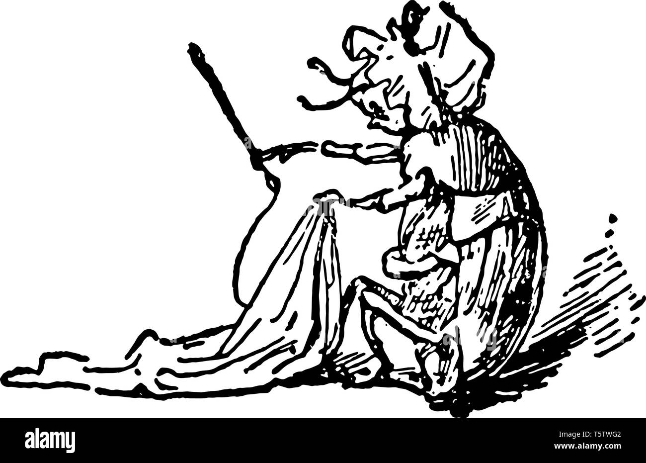 The Death and Burial of Robin, this scene shows an animal in human ...