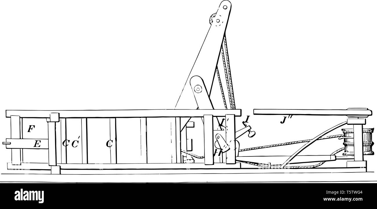 This illustration represents Cotton Press in which design allowed for ...