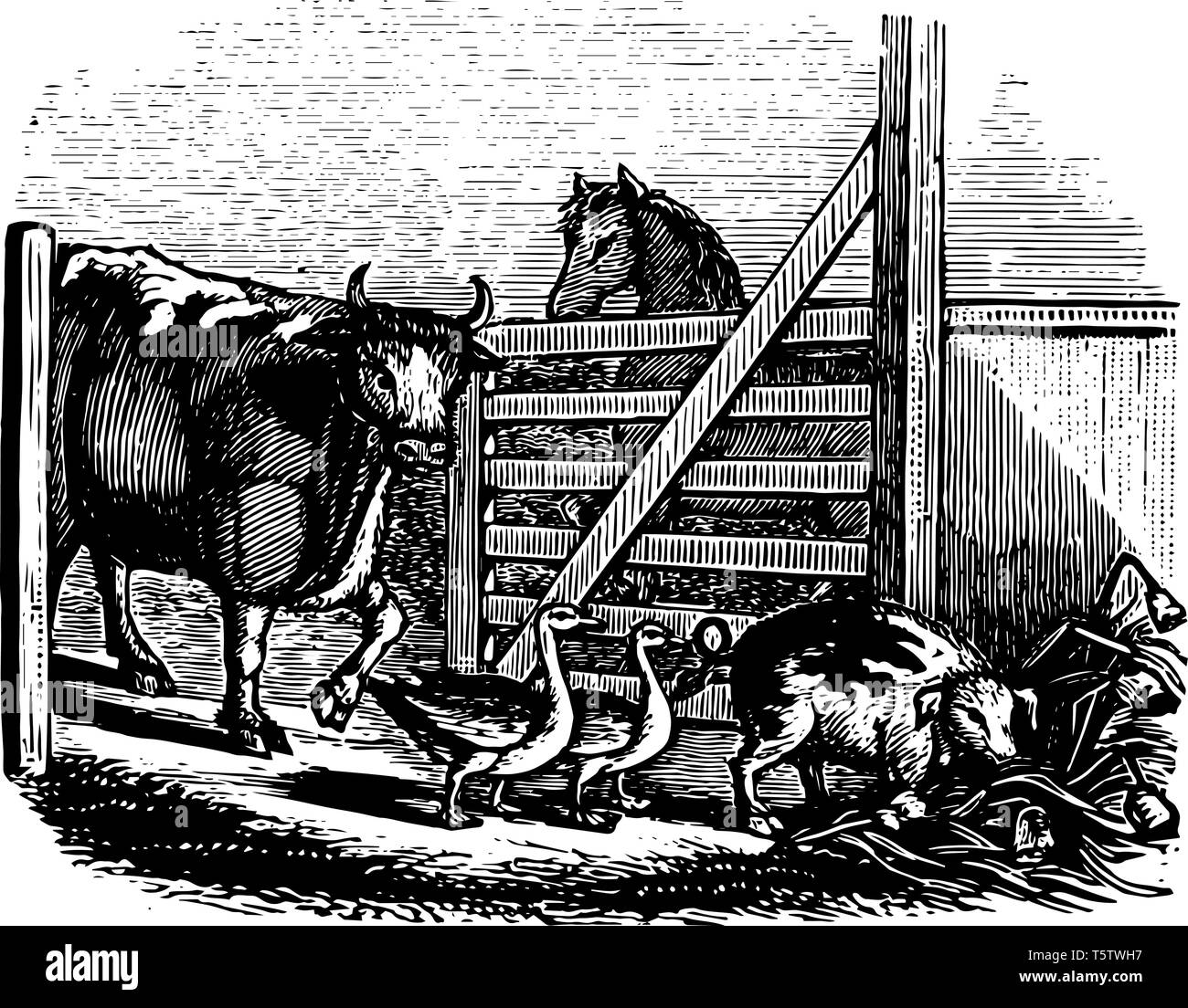 Cattle Ranch Entrance Clip Art