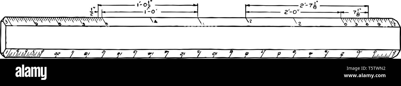 From a ruler Stock Vector Images - Alamy