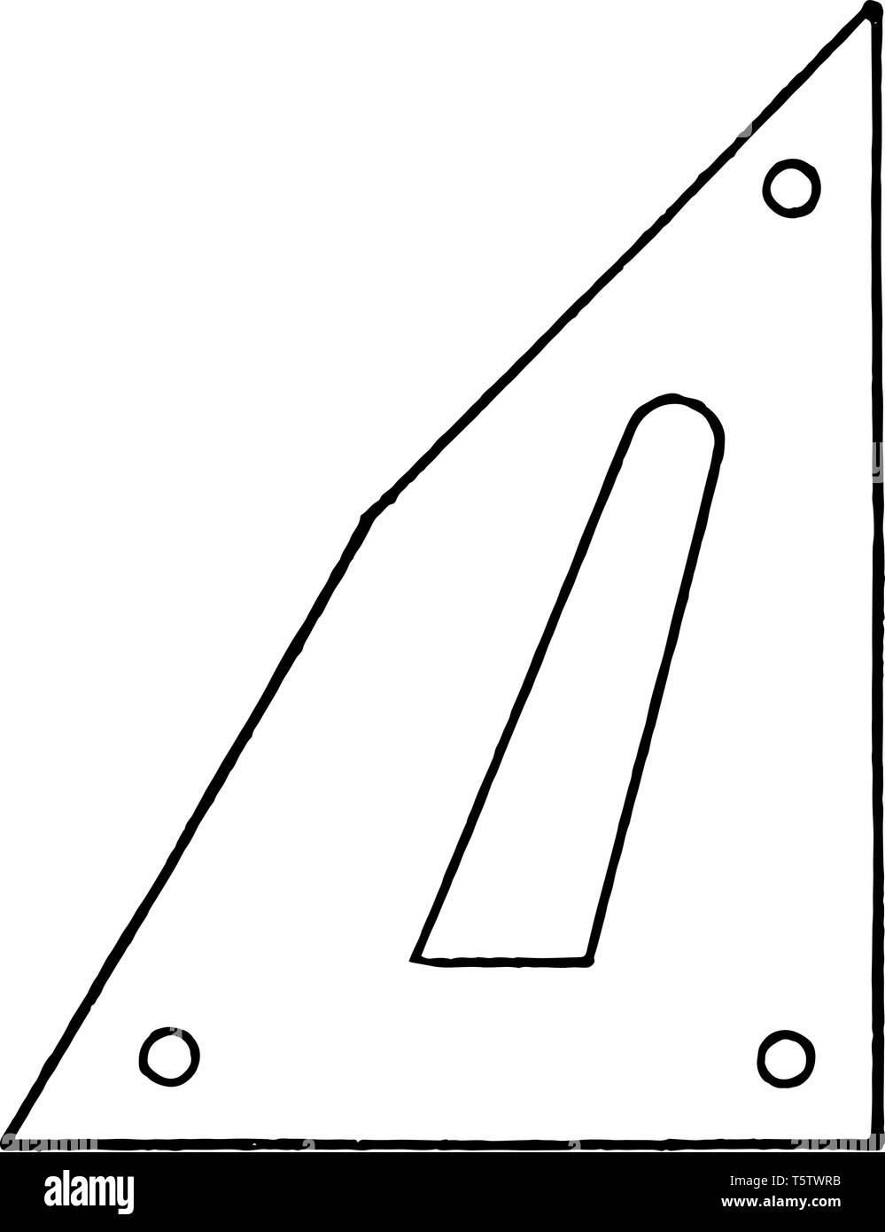 Rondinella Triangle is a modified triangle ruler and hypotenuse is ...