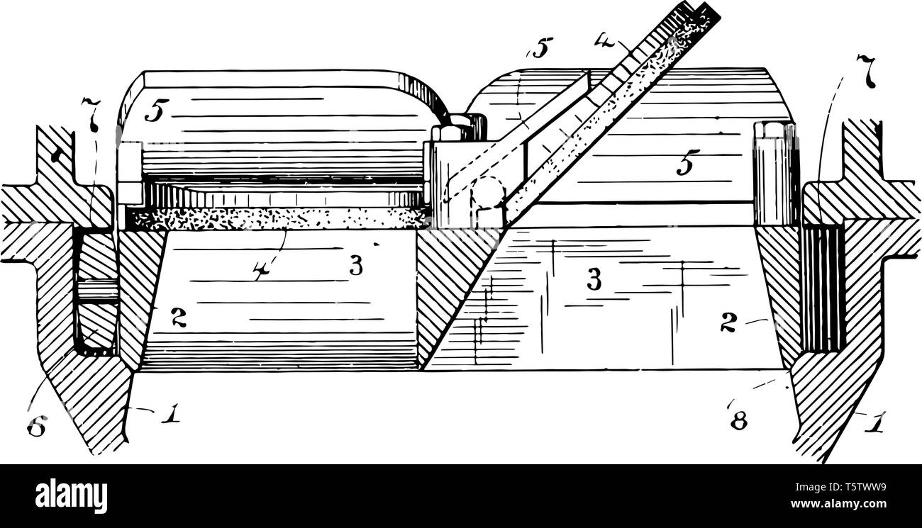 This illustration represents work function of Mechanical Valve vintage ...