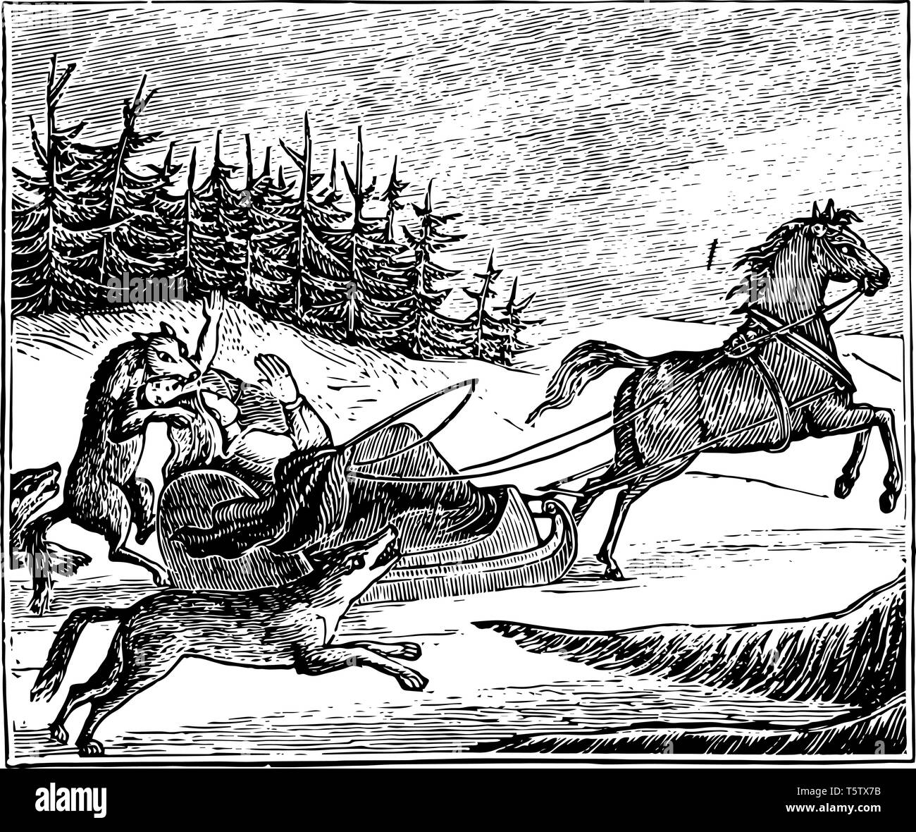 Attacking wolves Stock Vector Images - Alamy