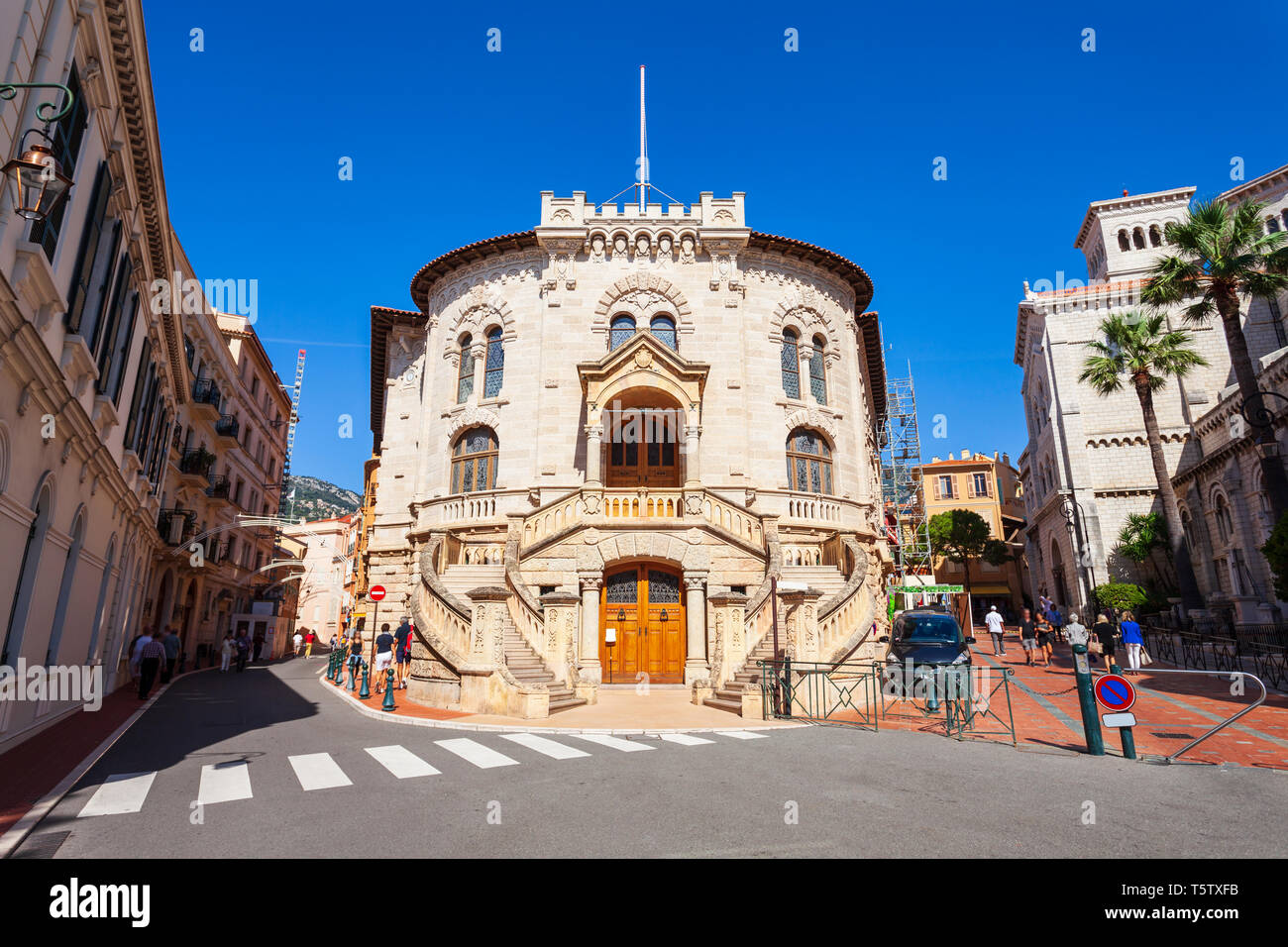 Palace of Justice in Monaco Ville ward in Monaco Stock Photo - Alamy