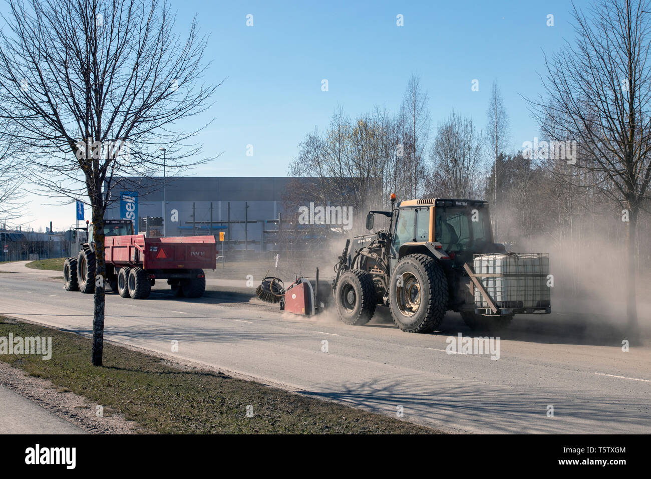 Street cleaning vehicle finland hi-res stock photography and images - Alamy