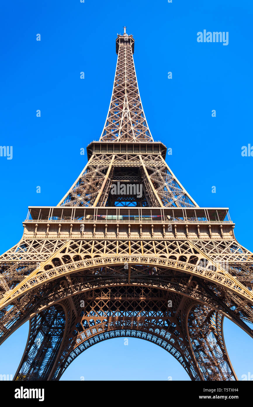 Eiffel Tower or Tour Eiffel is a wrought iron lattice tower on the ...