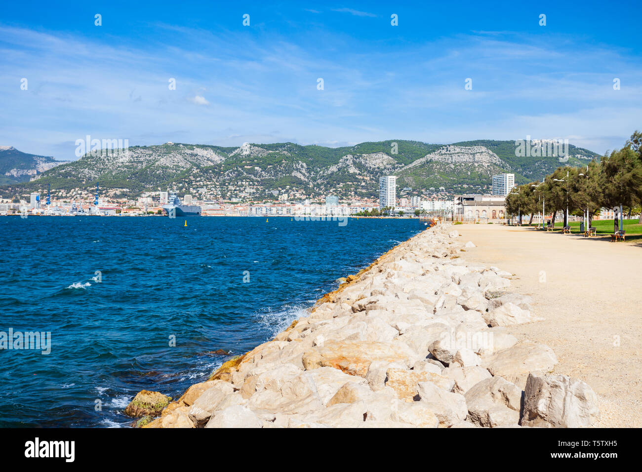 Toulon city panoramic view in Cote d'Azur provence in sothern France ...