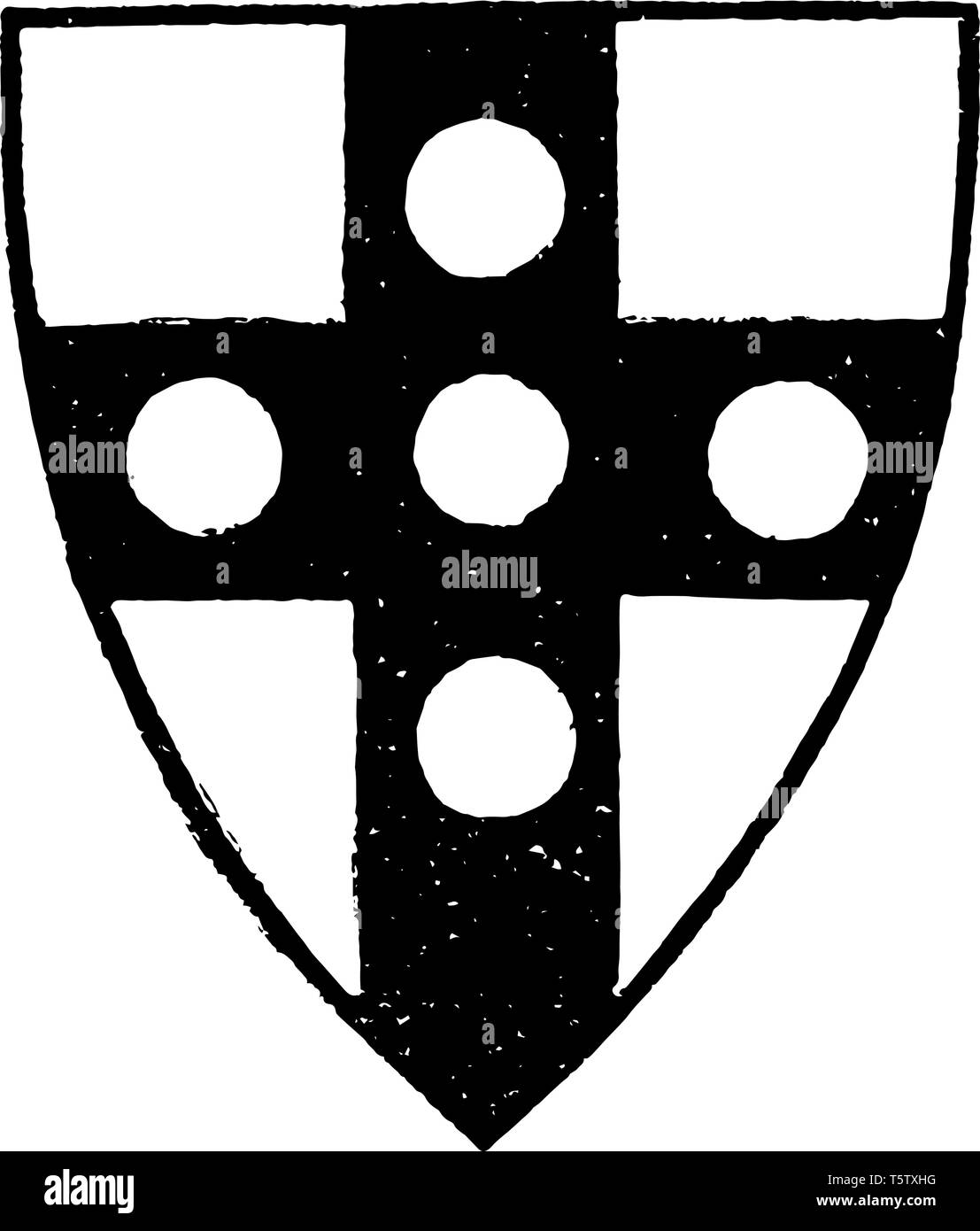 Shield with Roundels is an example of a heraldic shield with roundels ...