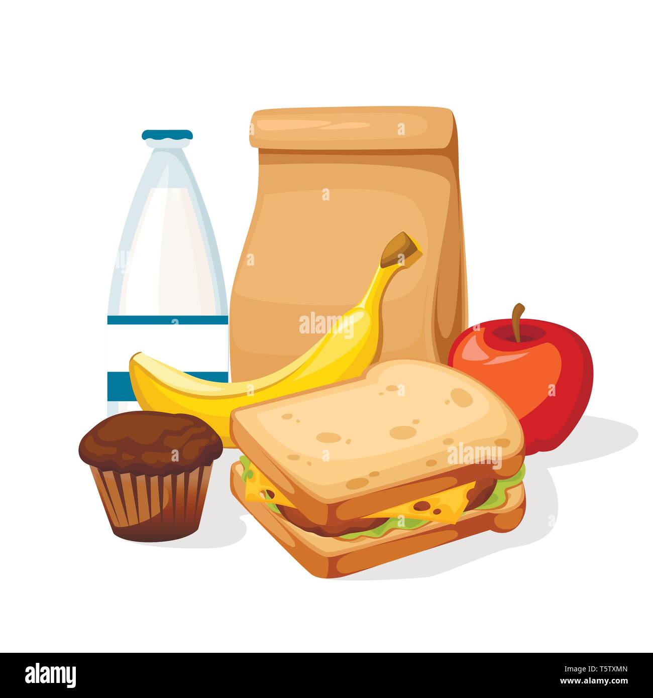 Brown Bag Lunch Clipart
