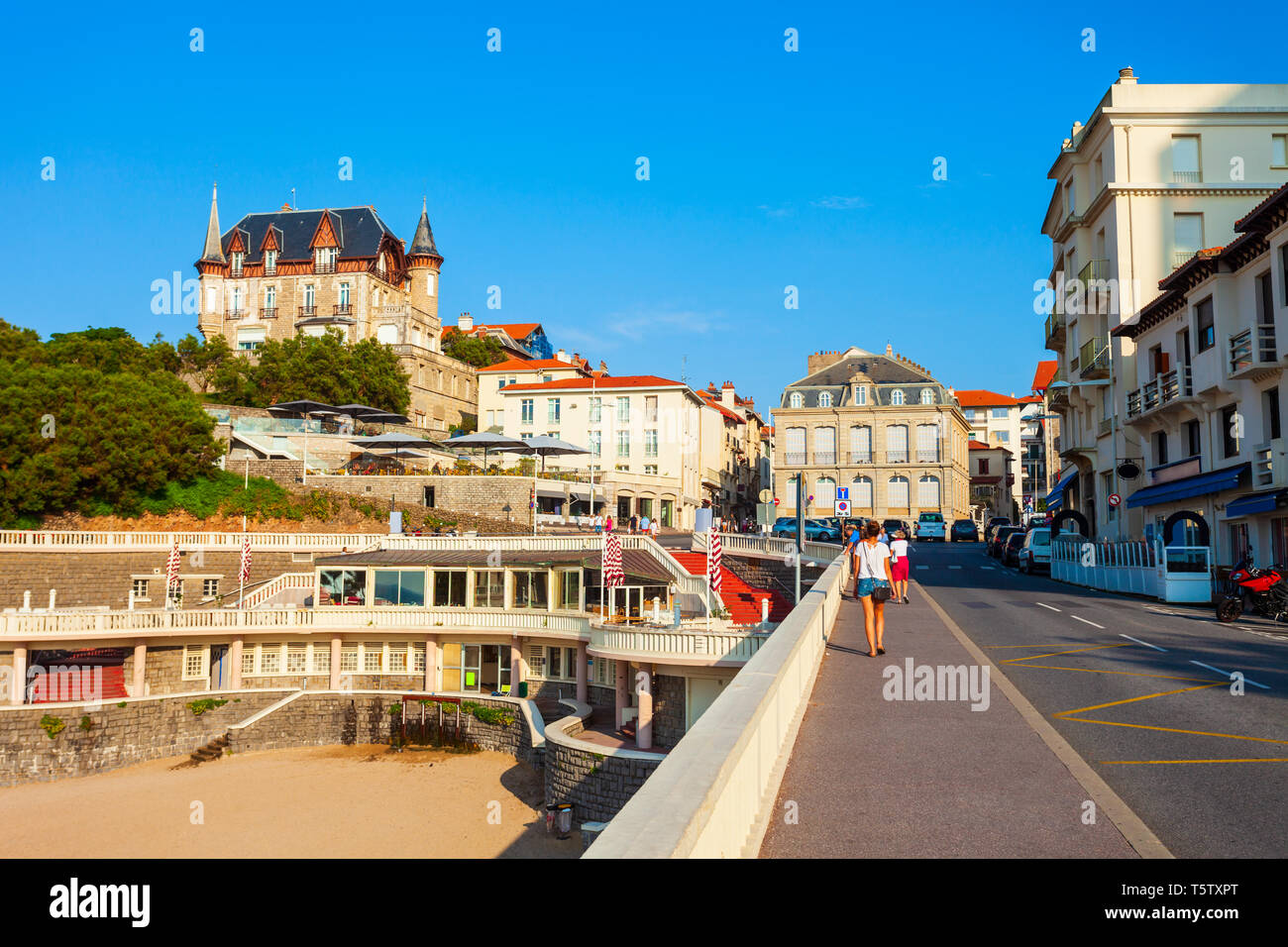 Buildings in the centre of Biarritz city in France Stock Photo - Alamy