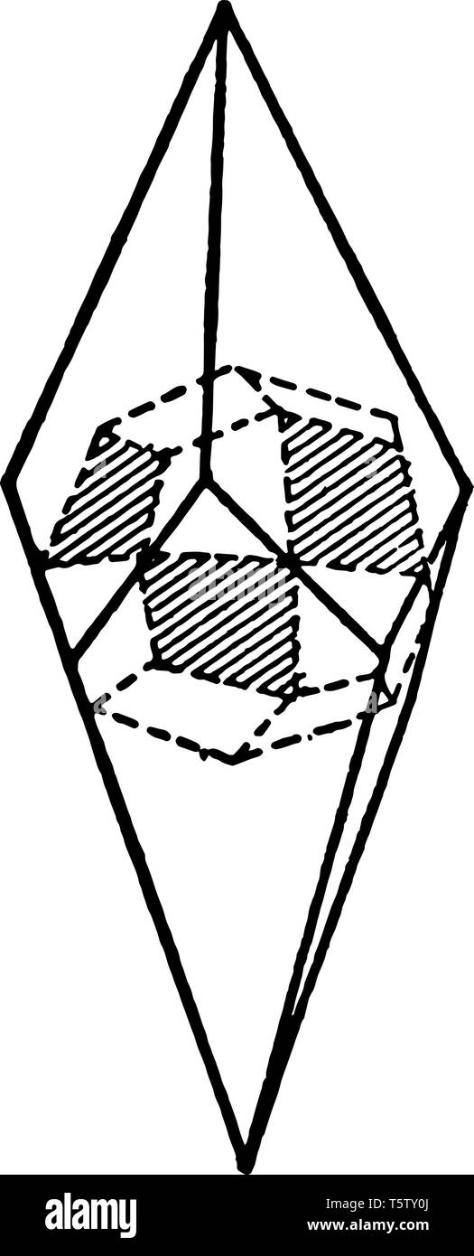 This diagram represents Ammonium Chloride, vintage line drawing or ...