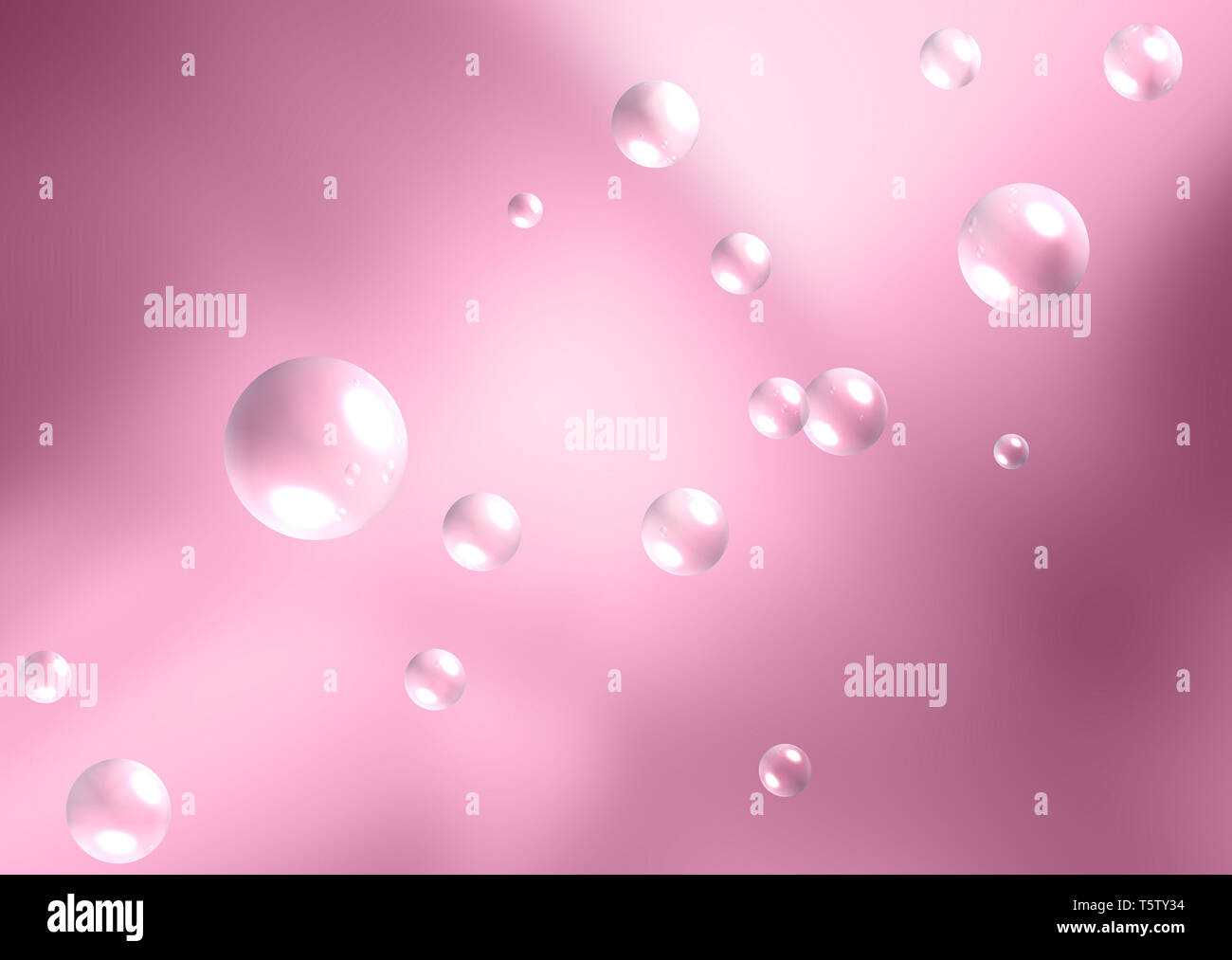 Pink bubbles background hi-res stock photography and images - Alamy