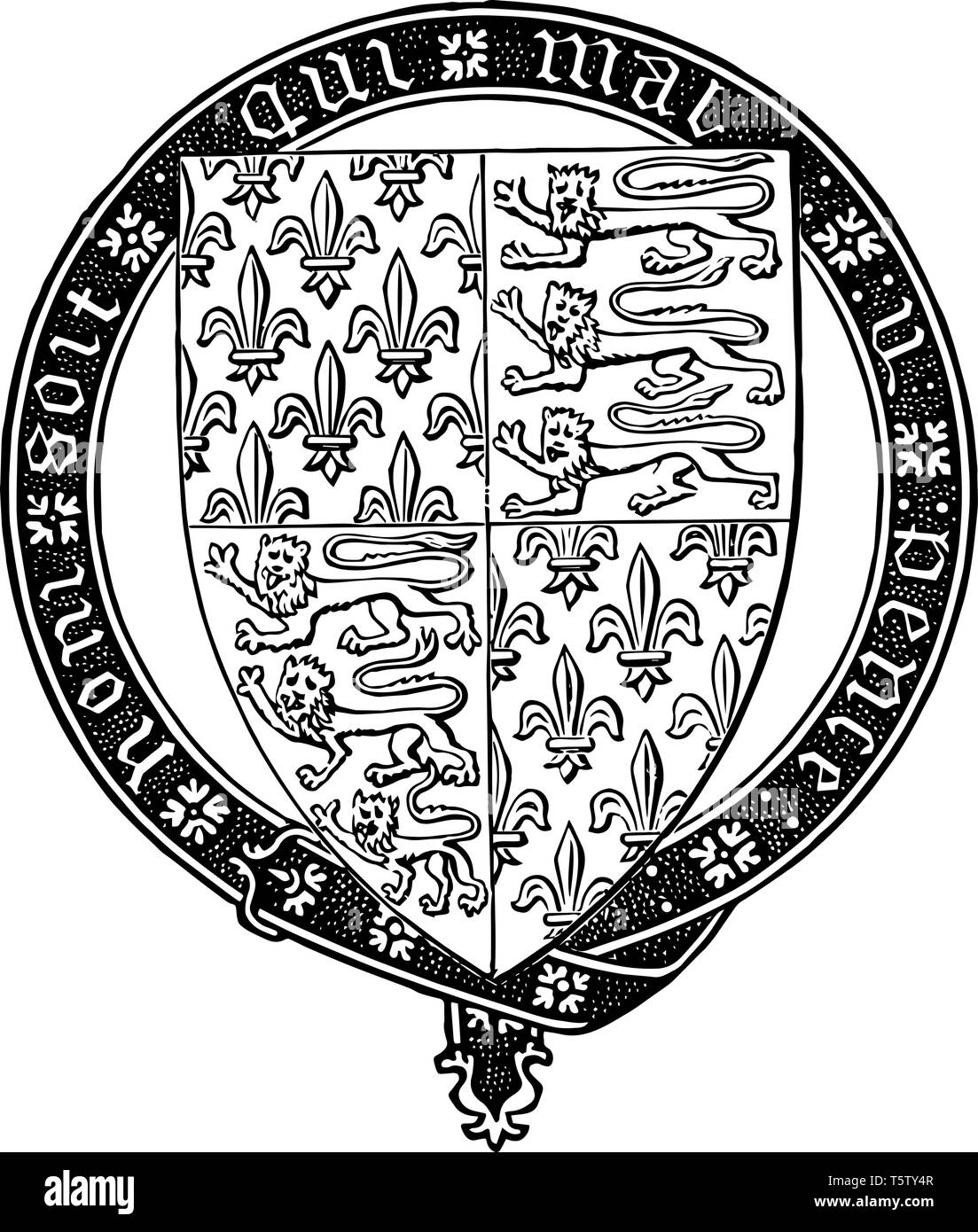 Engraving of edward iii Stock Vector Images - Alamy