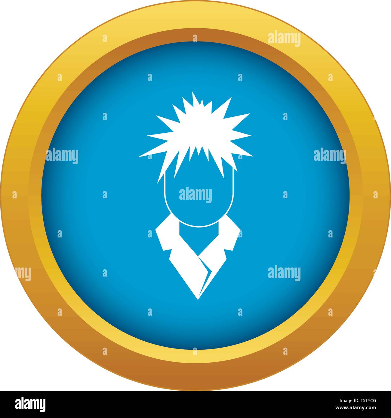 Singer icon blue vector isolated Stock Vector Image & Art - Alamy