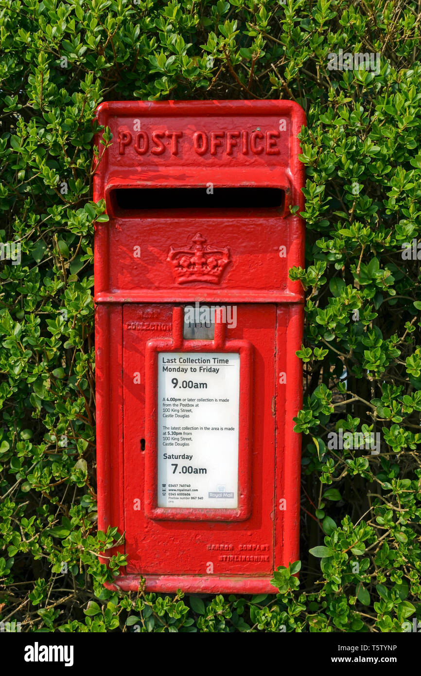 Red post office boxes hi-res stock photography and images - Alamy