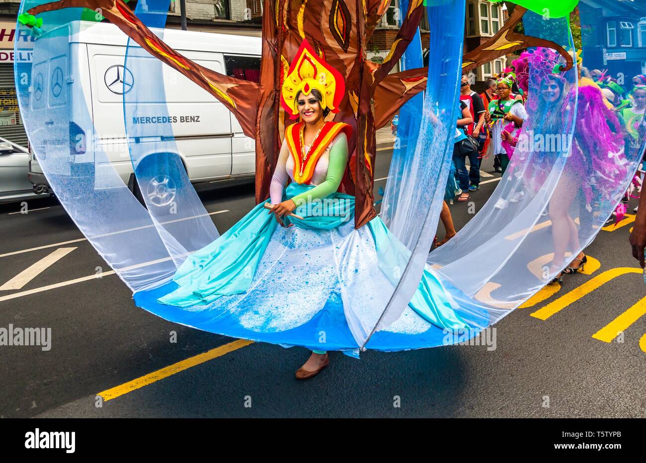 The Newham Carnival is always a vibrant display of colourful costumes ...